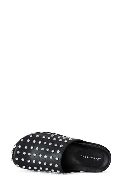 AZALEA WANG Traverse Studded Mule - Black