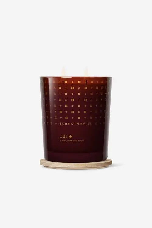 SKANDINAVISK Jul Special Edition 2-wick Scented Candle 350g - Merlot Red