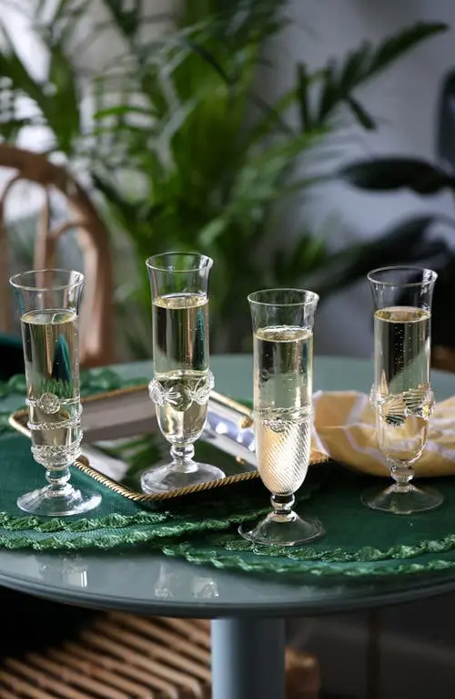JULISKA Heritage Set Of 4 Assorted Champagne Flutes