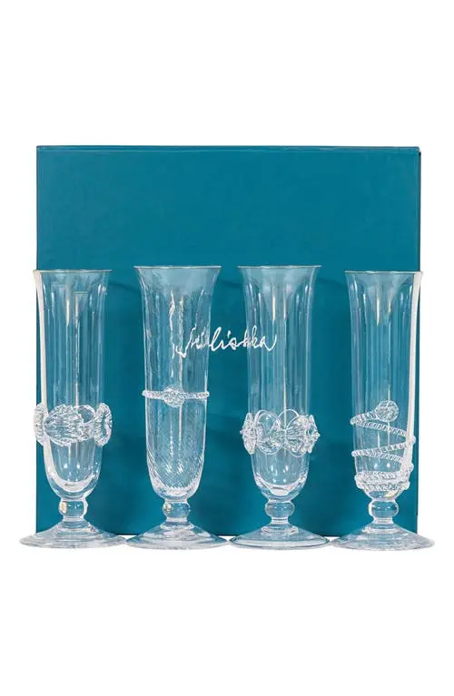 JULISKA Heritage Set Of 4 Assorted Champagne Flutes
