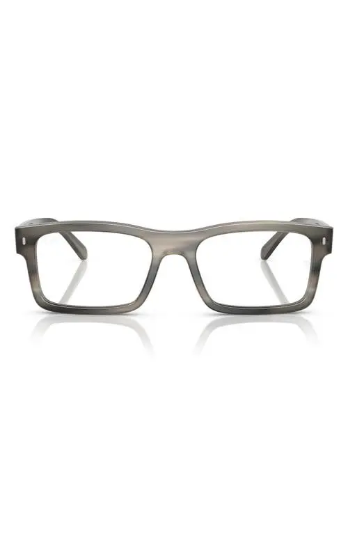 Ray-ban 56mm Rectangle Optical Glasses - Havana Gradient