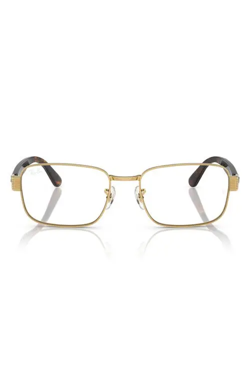 Ray-ban 56mm Optical Glasses - Gold Flash