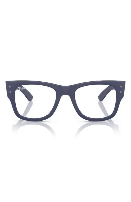 Ray-ban 52mm Square Eyeglasses - Blue