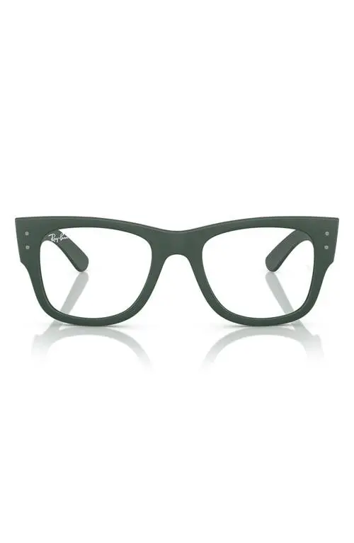 Ray-ban 52mm Square Eyeglasses - Green