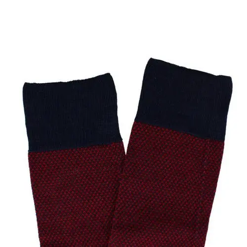 Trafalgar Clayton Birdseye Over-the-calf Mercerized Cotton Socks - Red