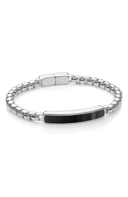 Monica Vinader Baja Onyx Bracelet - Sterling Silver