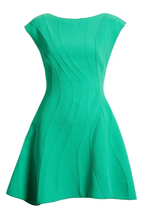 acler treven mini dress Acler Treven Pintuck Pleat Bonded Crepe Mini Dress In Clover - 65% Off
