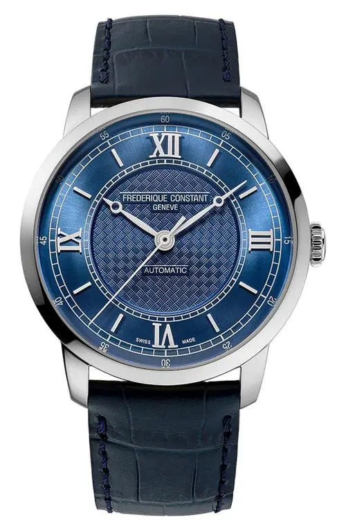 FREDERIQUE CONSTANT Classics Automatic Strap Watch - Blue