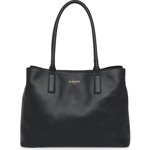 LK BENNETT Lillian Leather Tote - Black