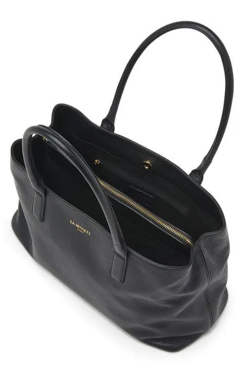 LK BENNETT Lillian Leather Tote - Black