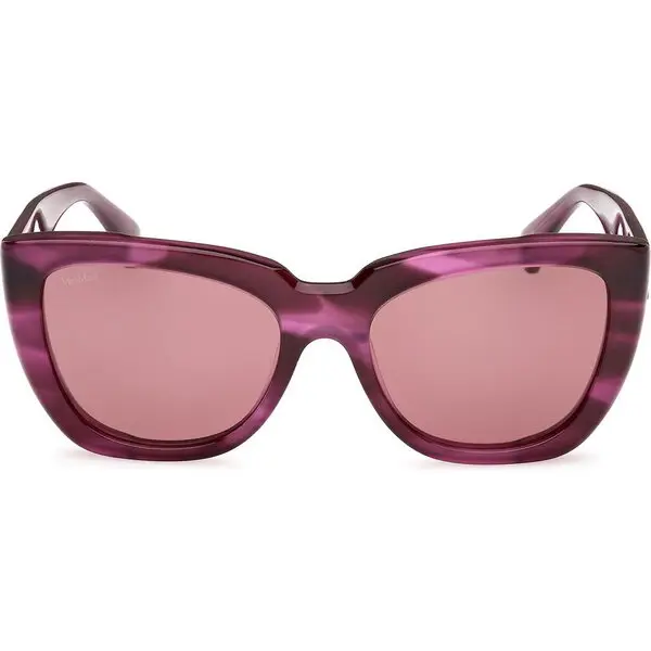 Max Mara Glimpse4 54mm Polarized Cat Eye Sunglasses - Violet/other / Violet