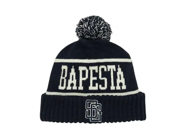 BAPE X Stadium Goods Knit Cap - Navy Blue