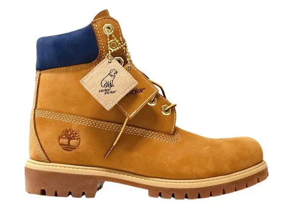 Timberland 6" Premium Waterproof Boots - Wheat/navy