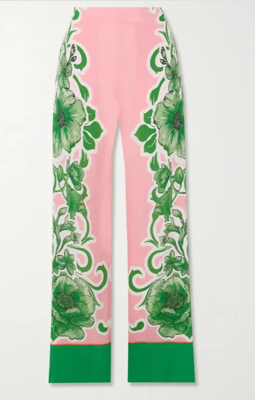 Borgo De Nor Havana Floral-print Crepe Straight-leg Pants - Multi