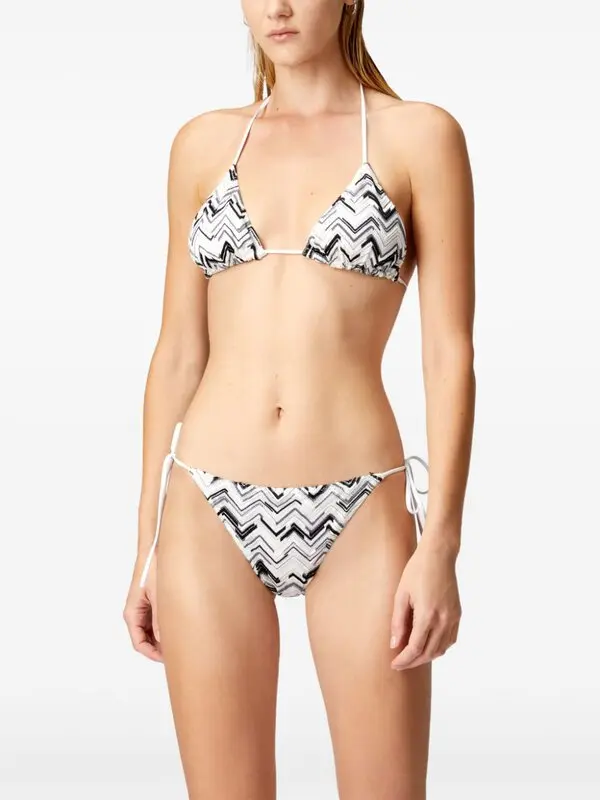 Missoni Zigzag-knit Bikini Set - Black