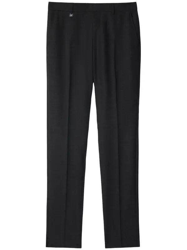 Burberry Wool Tailored Trousers - Black