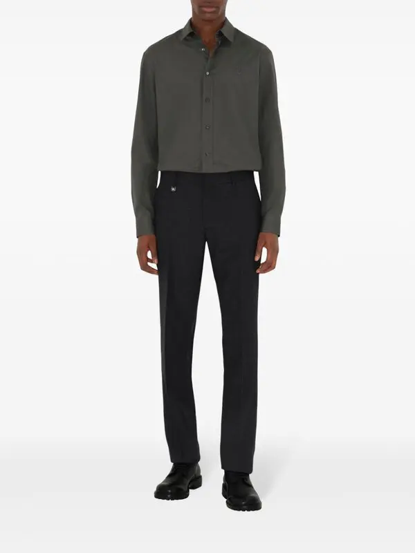 Burberry Wool Tailored Trousers - Black