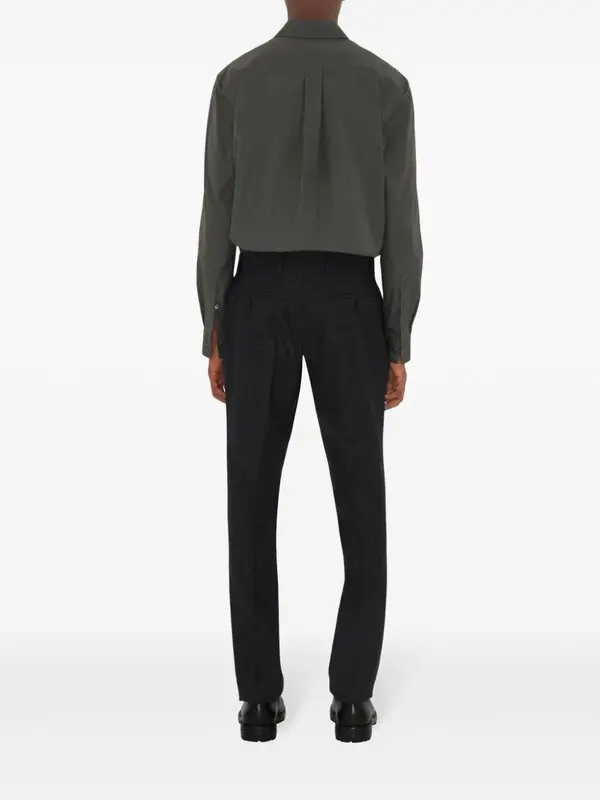 Burberry Wool Tailored Trousers - Black