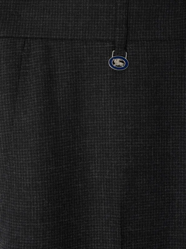 Burberry Wool Tailored Trousers - Black