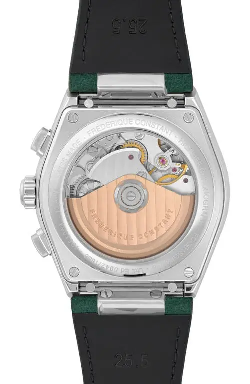 FREDERIQUE CONSTANT Highlife Chronograph Strap Watch - Green