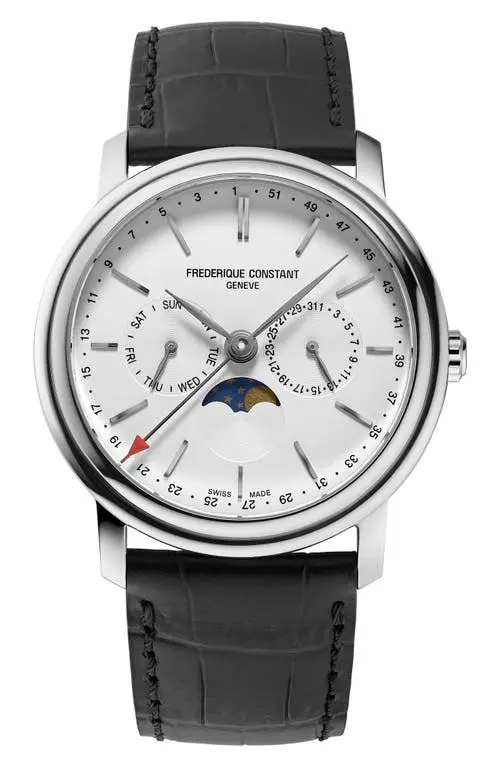 FREDERIQUE CONSTANT Classic Business Timer Strap Watch - Black