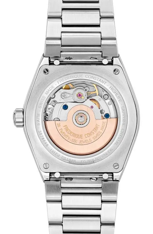 FREDERIQUE CONSTANT Highlife Diamond Automatic Bracelet Watch
