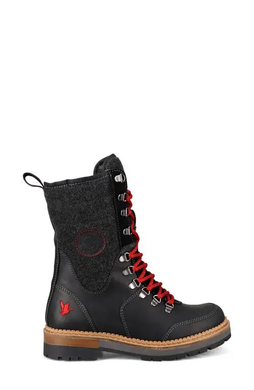 SANTANA CANADA Cariboo Waterproof Mixed Media Boot - Black Red