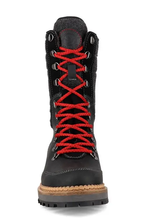 SANTANA CANADA Cariboo Waterproof Mixed Media Boot - Black Red