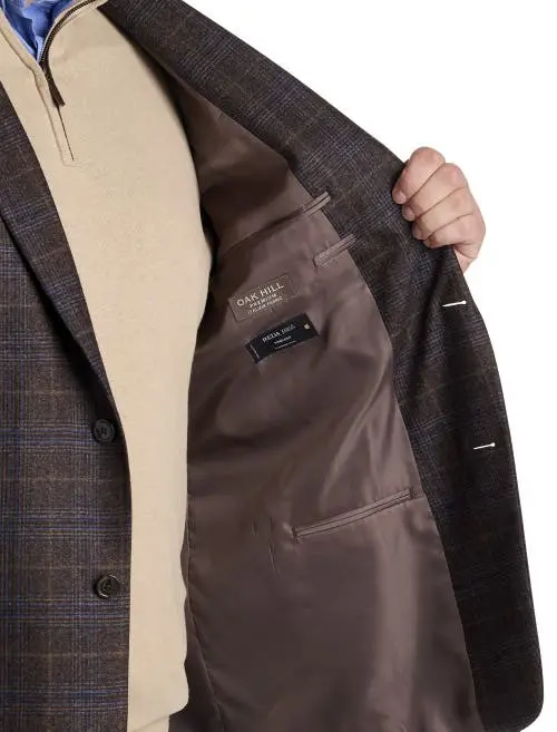 OAK HILL PREMIUM BY DXL Oak Hill Premium Plaid Sport Coat