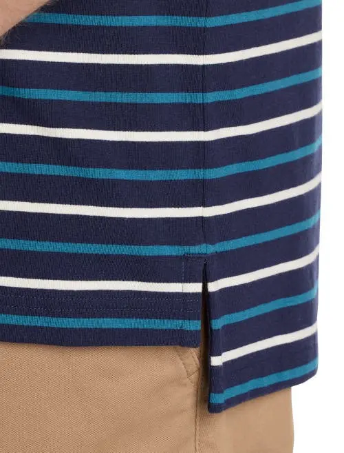 HARBOR BAY BY DXL Big & Tall Multi-stripe Polo Shirt