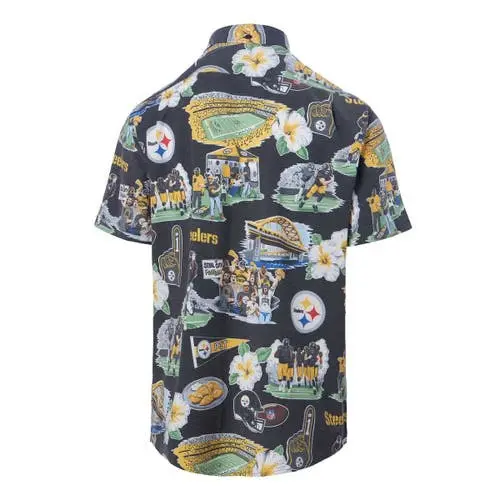 Reyn Spooner Pittsburgh Steelers Scenic Button-down Shirt - Black