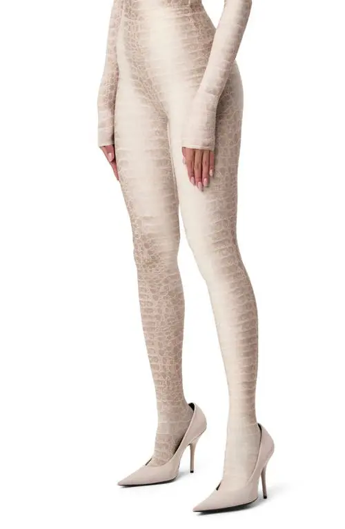 Naked Wardrobe Print Toe Leggings