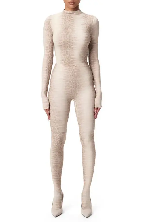 Naked Wardrobe Print Toe Leggings