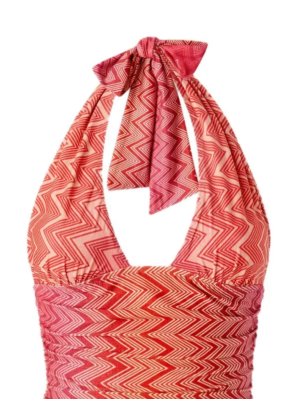 Missoni Zigzag-print Swimsuit - Pink