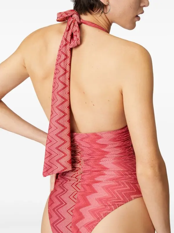 Missoni Zigzag-print Swimsuit - Pink