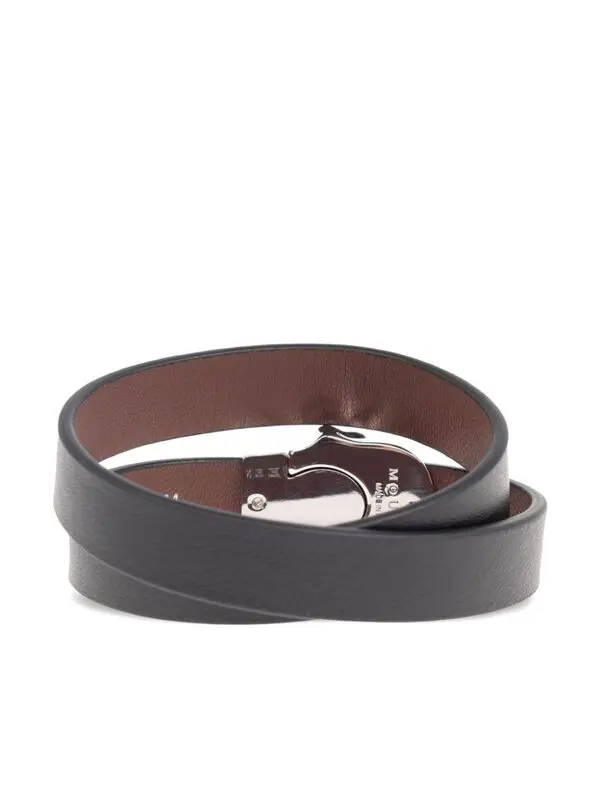 Alexander McQueen Skull Appliqué Bracelet - Black
