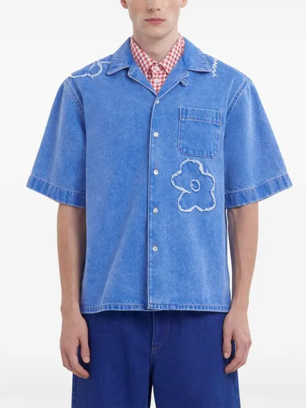 Marni Floral Embroidery Shirt