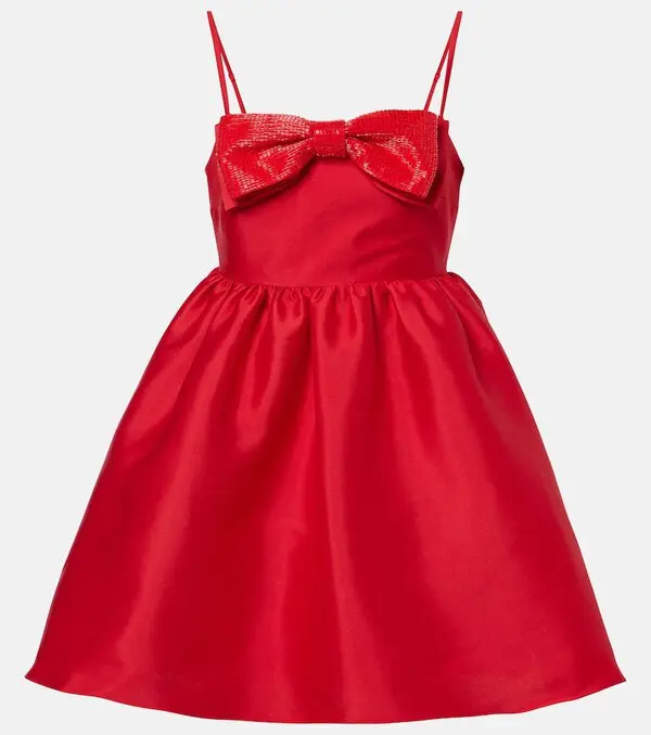 SELF-PORTRAIT Bow-detail Mini Dress