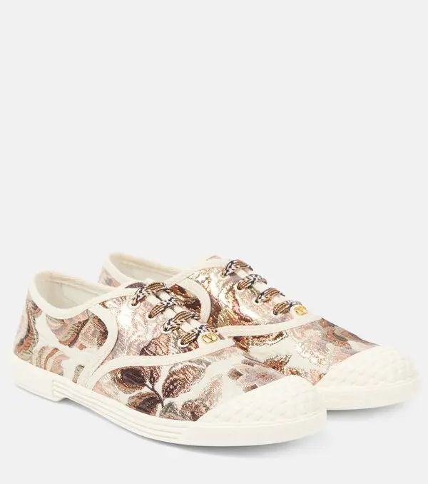Valentino Garavani Bay Bay Jacquard Sneakers - Multicoloured