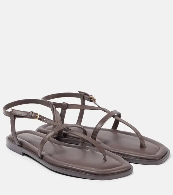 A.emery Remly Leather Thong Sandals - Brown