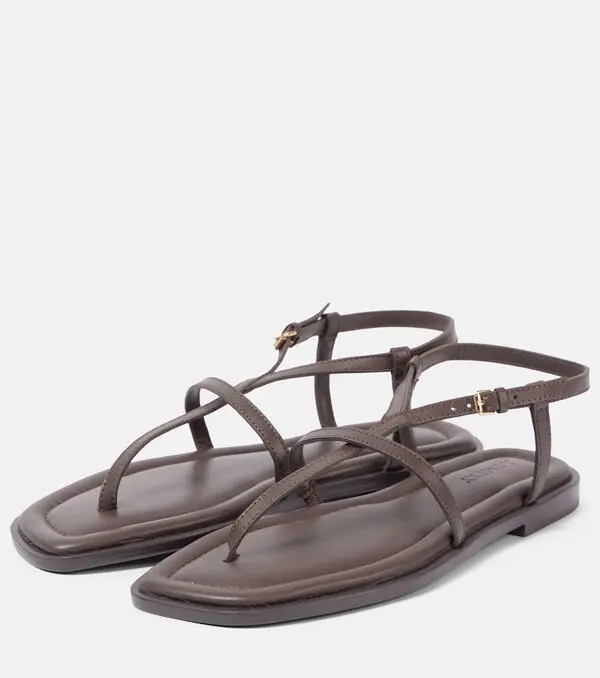 A.emery Remly Leather Thong Sandals - Brown