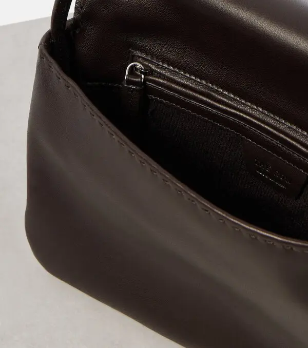 THE ROW Nuance Leather Shoulder Bag - Brown