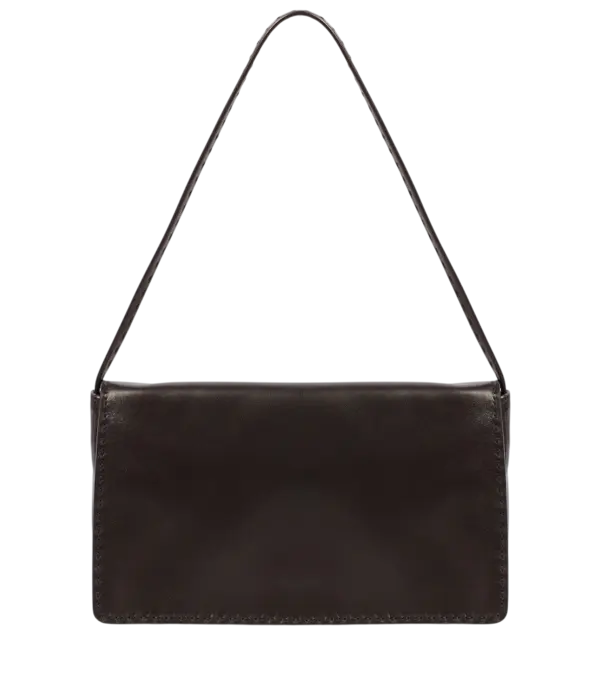 THE ROW Nuance Leather Shoulder Bag - Brown