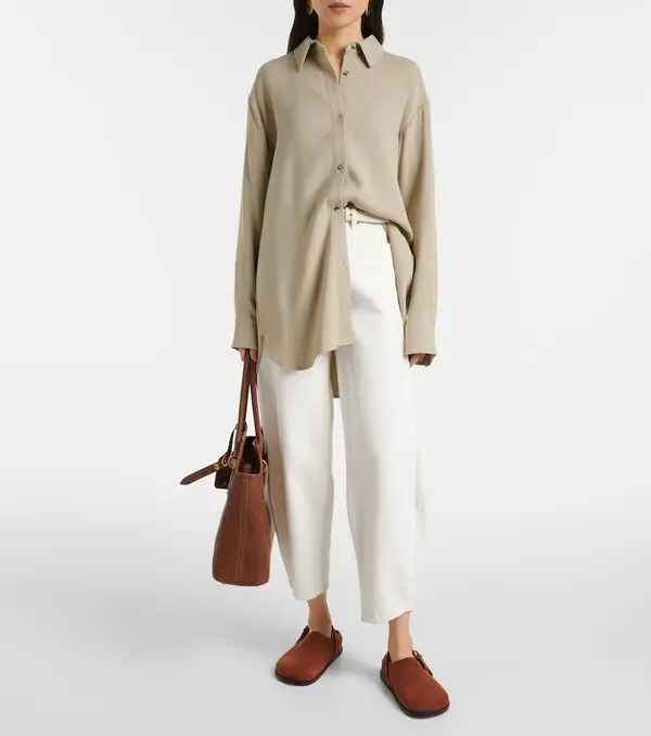 A.emery Louis Suede Slingback Flats - Brown