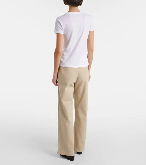 Velvet By Graham & Spencer Sierra Cotton Jersey T-shirt - White