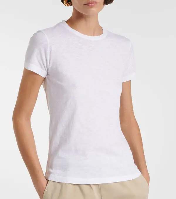 Velvet By Graham & Spencer Sierra Cotton Jersey T-shirt - White