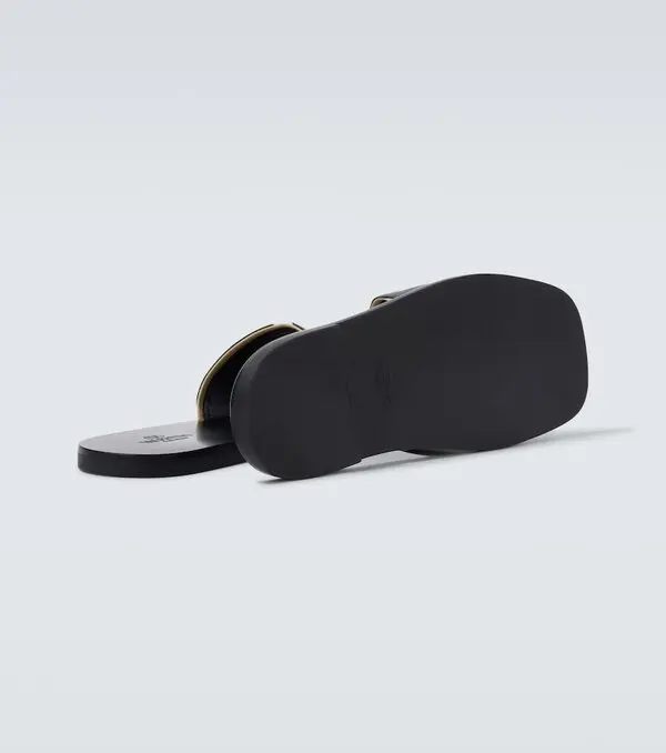 Valentino Garavani Vlogo Leather Slides