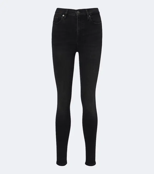FRAME Le High Skinny Jeans - Black