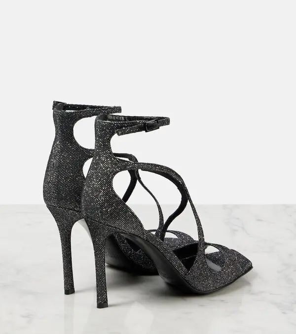 JIMMY CHOO Azia 95 Glitter Sandals - Multicoloured