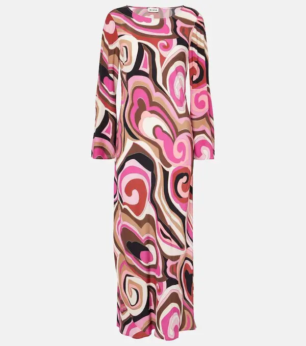 Rixo Alondra Printed Maxi Dress - Pink